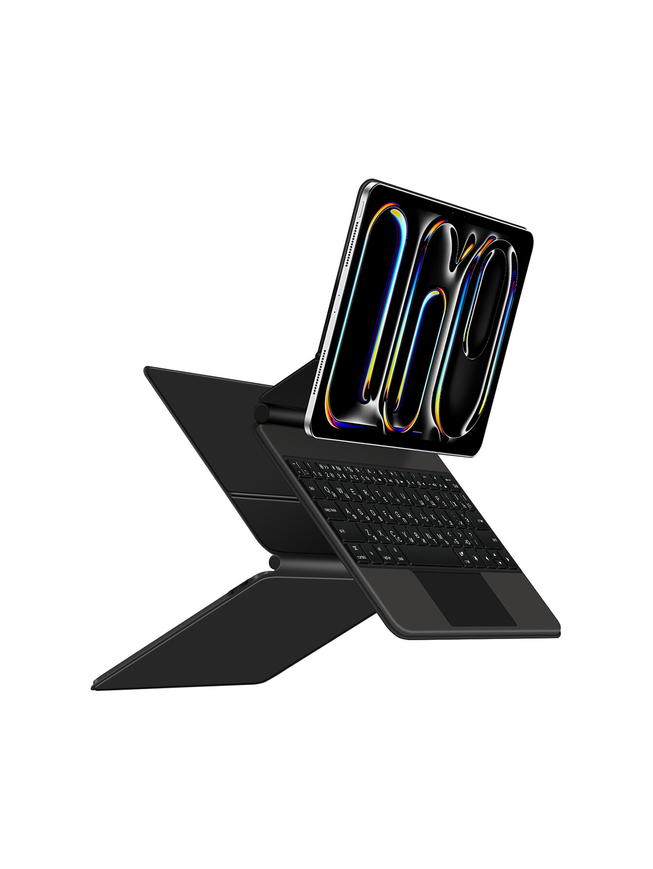 Клавиатура на русском языке Применяется к iPad Pro 11 Дюйм 2024 (M4) Magic Keyboard Планшетный компьютер Защитный чехол