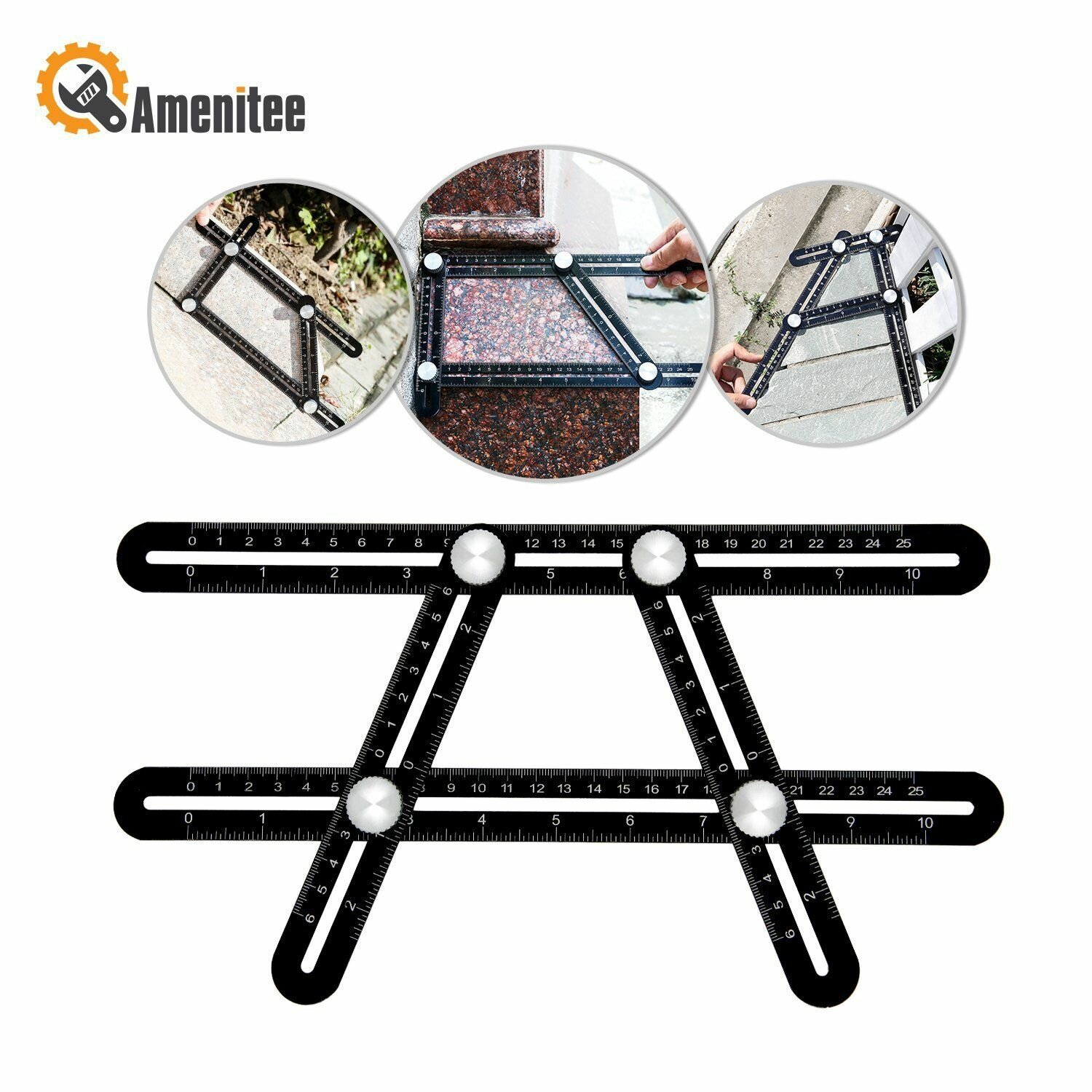 Шестигранная многофункциональная универсальная измерительная складная линейка, позиционер для выреза плитки