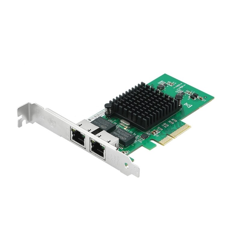 Сетевая гигабитная карта RJ45 Lan 10/100/1000 Мбит/с 1G 82576 PCIe 4x Server Mini