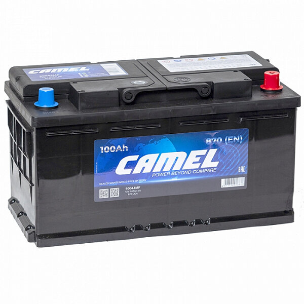 Аккумулятор автомобильный CAMEL 60044mf 100Ah 870A ОП 353x175x190