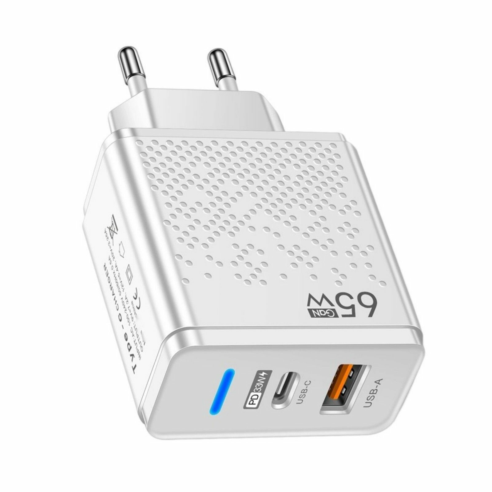 Обычное устройство мощностью 65 Вт c USB и Type C 2-портовая акустическая система