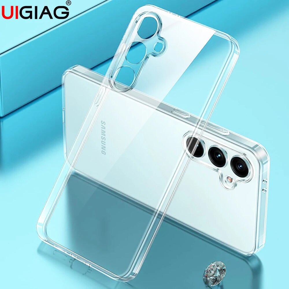 Чехол Samsung Galaxy S24 FE, силиконовый, прозрачный