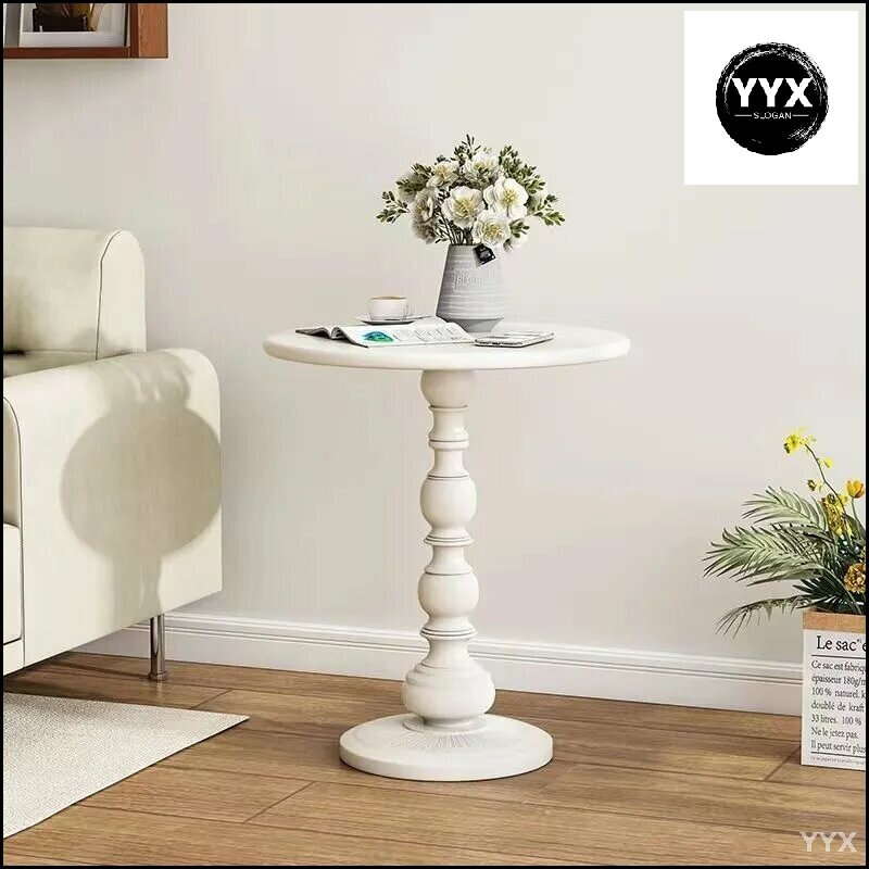 Столик Hera Home, круглый, белый, металл, 40 см х 40 см х 52 см