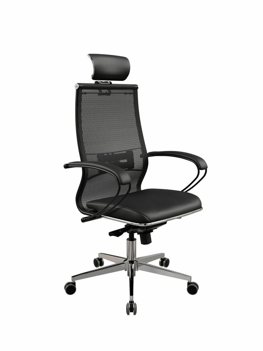 Кресло офисное Samurai SL-2.051 Steel Black\стальное пятилучие