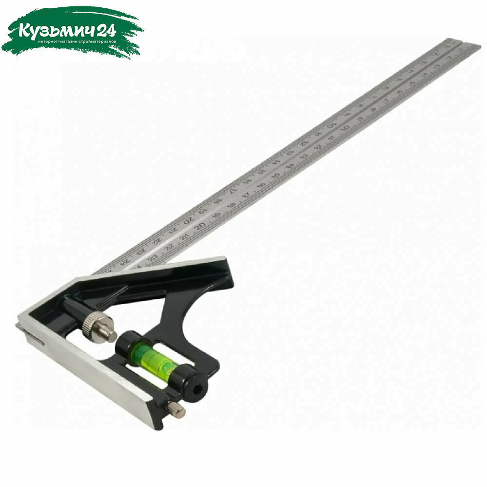 Угольник комбинированный МастерАлмаз 300 мм с чертилкой 10509117