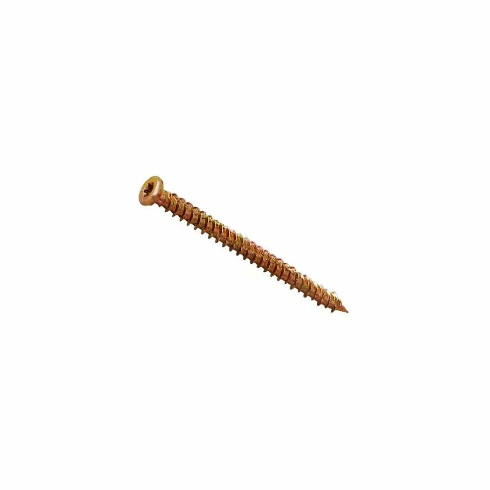 Нагель 7,5х112 (шуруп по бетону) под насадку TORX 30 желтый цинк 10 шт