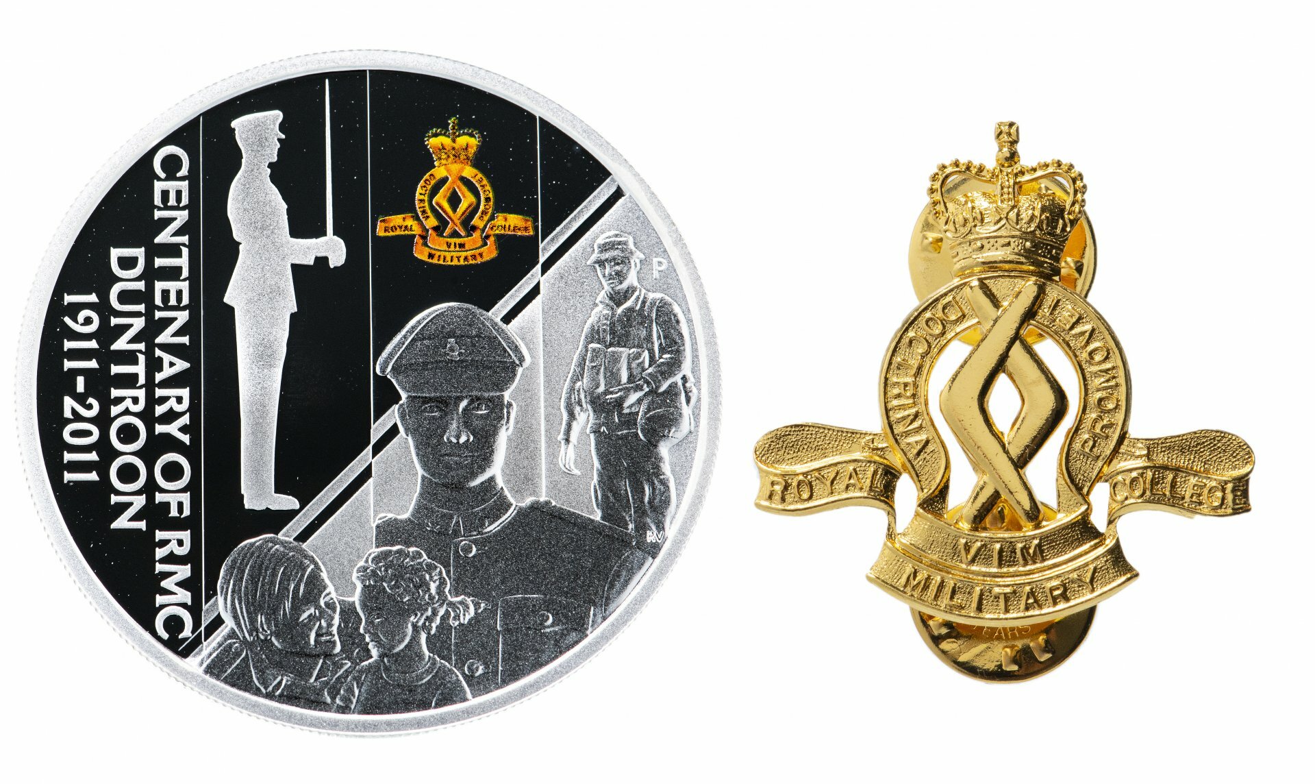 Австралия 1 доллар 2011 "Столетие Королевского военного колледжа в Дантруне RMC Duntroon", в футляре с сертификатом, Серебро 999, в сохранности Proof