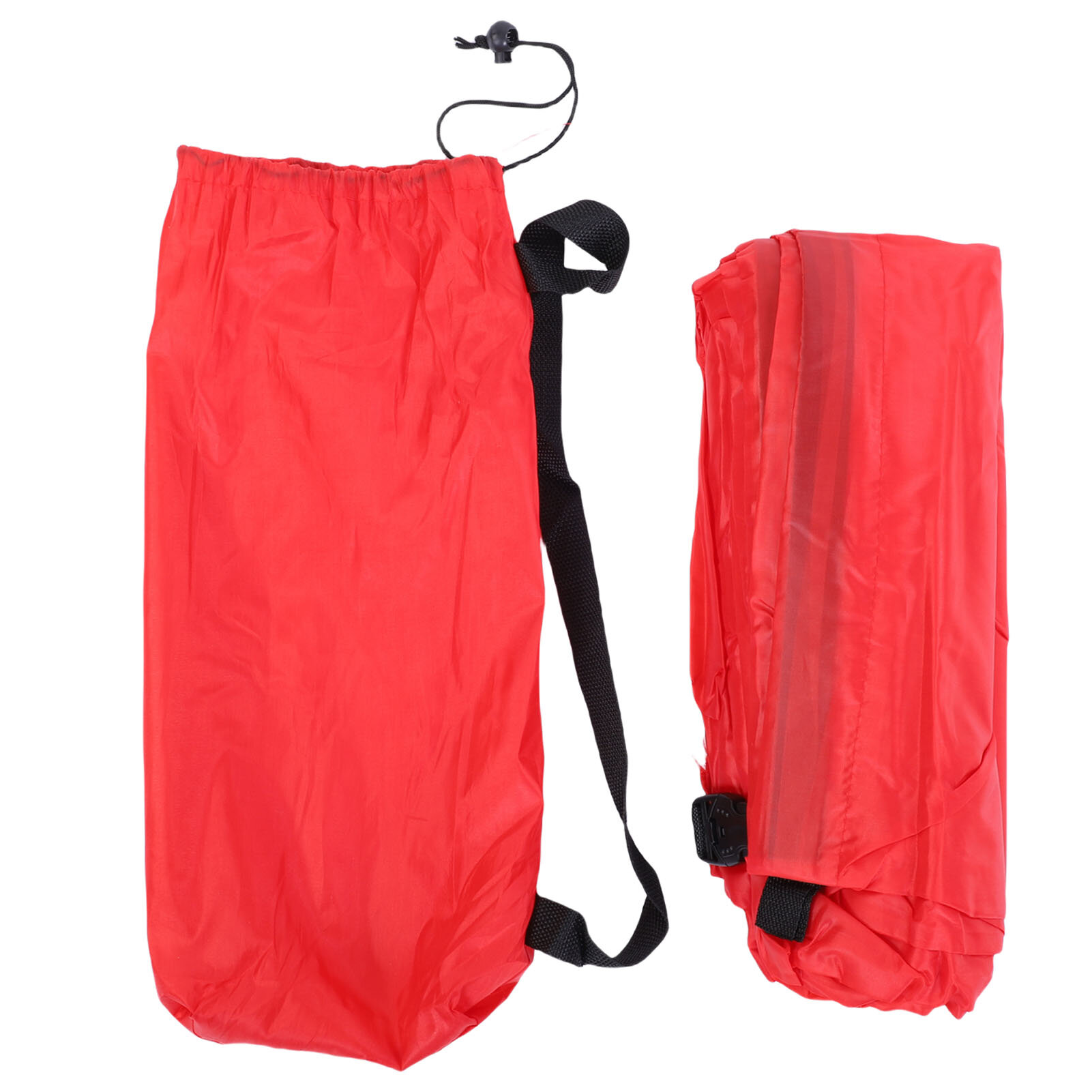 Надувной шезлонг, складной портативный воздушный диван-кресло для пляжного путешествия, кемпинга, пикника, красный