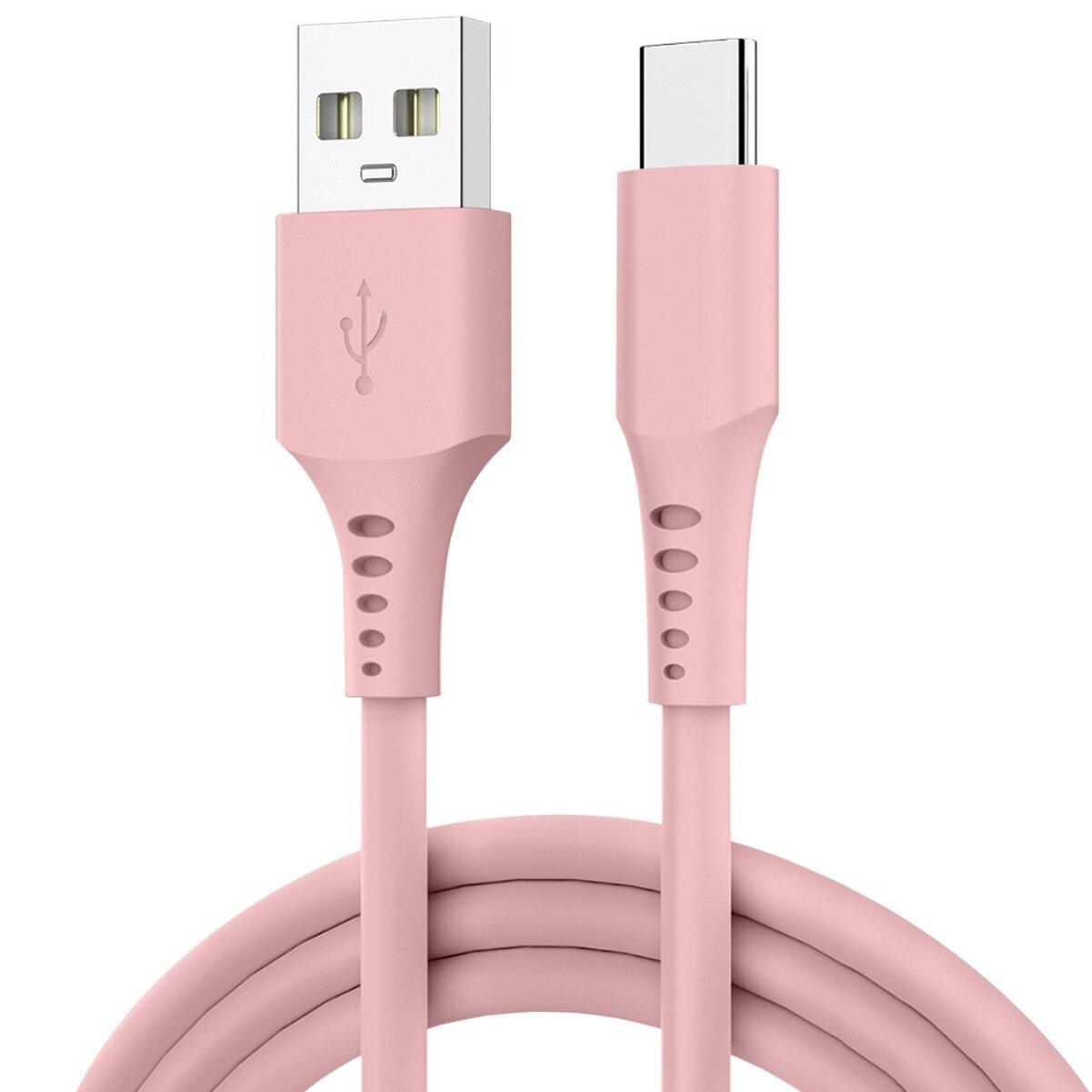 Кабель USB-C к Lightning с быстрой зарядкой 60 Вт для iPhone 16 серии (16, 16 Pro, 16 Pro Max) — Розовый