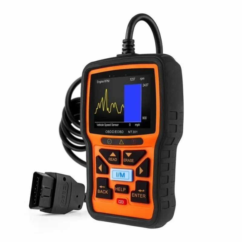 OBDII автомобильная диагностика неисправностей OBDII/EOBD CAN считыватель