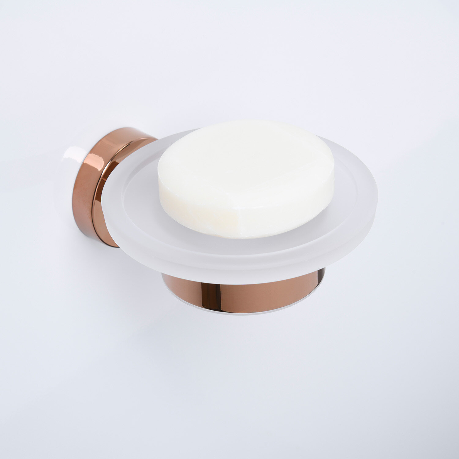 Мыльница WasserKRAFT Asphe K-77729, металл, PVD покрытие "розовое золото", настенная