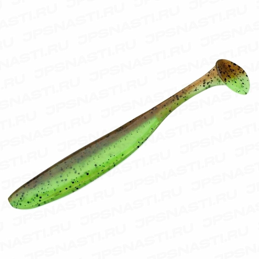 Силиконовые приманки для рыбалки Keitech Easy Shiner, 3 inch, #401 Green Pumkin/Chartreuse / Японские приманки Кейтеч