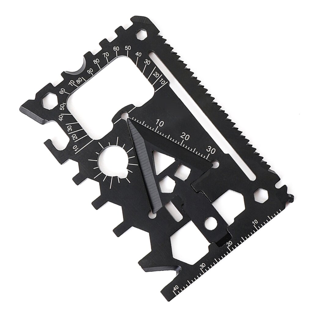 Инструмент для Кредитных Карт 18 в 1 Из Нержавеющей Стали Карманный Размер Карты Открытый Мультитул Карманный Инструмент для Карт для Кемпинга на открытом воздухе