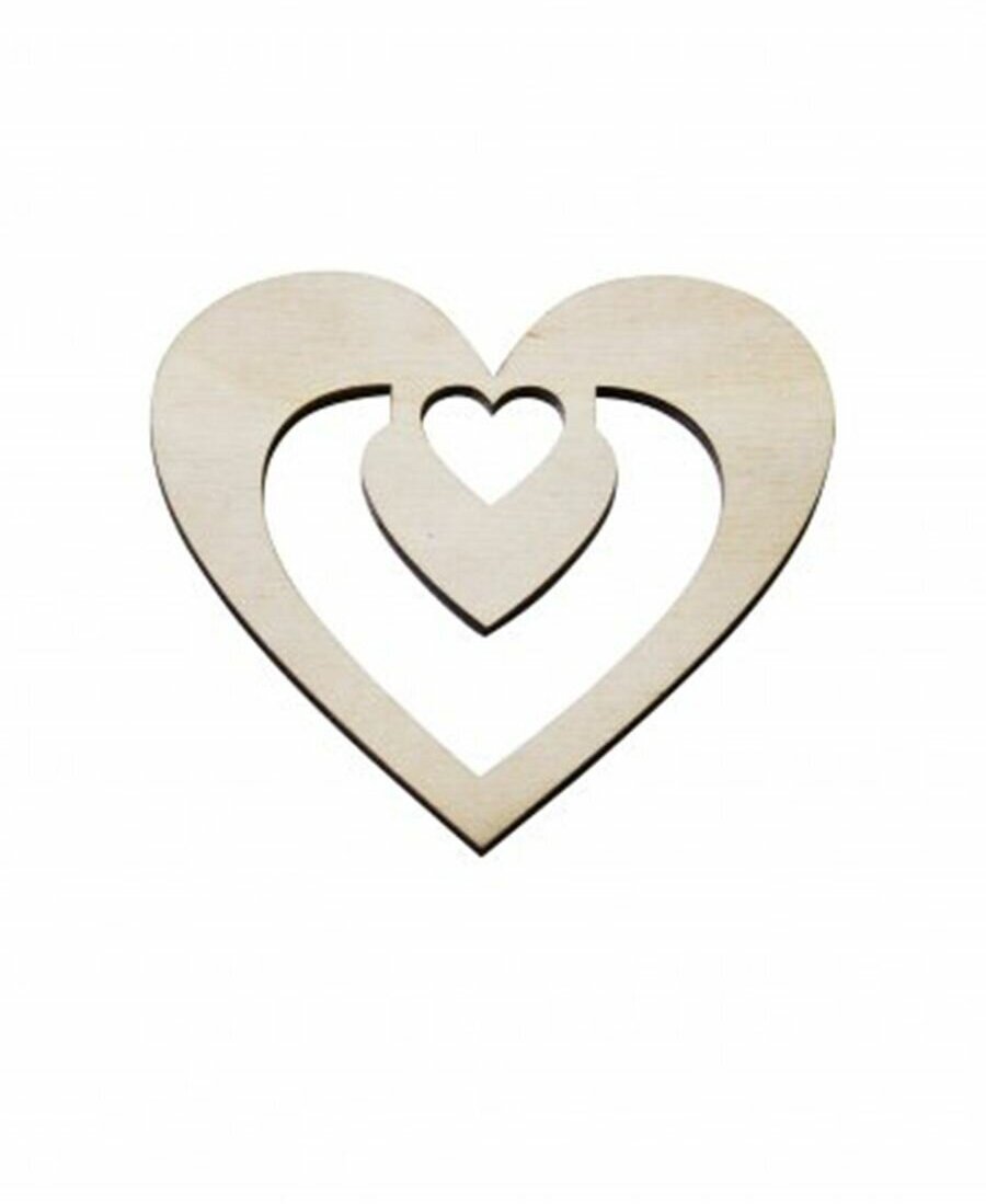 Деревянные заготовки декупаж Сердечко