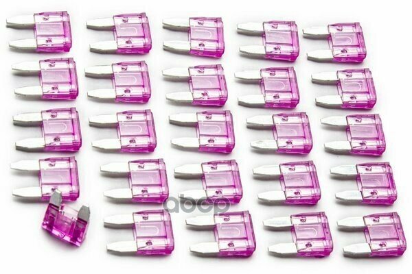 Предохранитель пласт. коробка 25шт MINI Fuse 3A сиреневый PATRON арт. PFS013