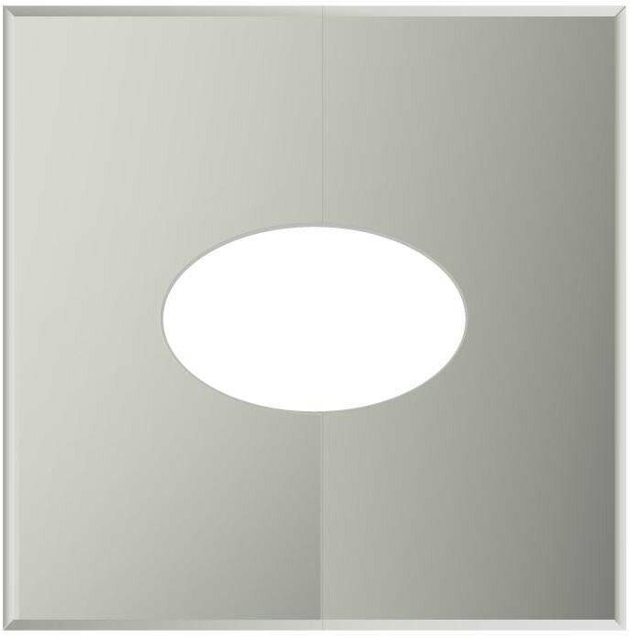 Фланец Дымок разрезной 20-45° для дымоходов d150х230 мм без изоляции AISI 430