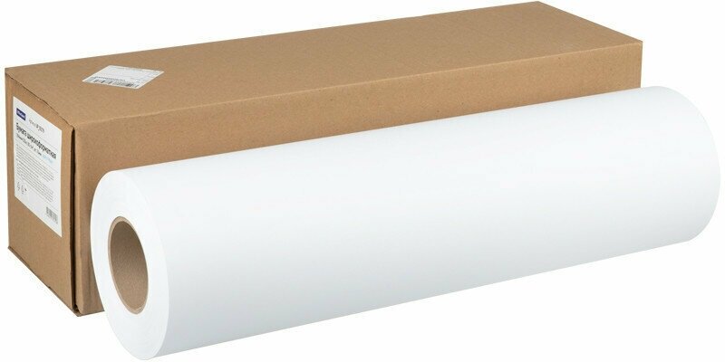 Бумага широкоформатная OfficeSpace, 594мм*150м, 80г/м, вт. 76мм, для инженерных машин, 320510