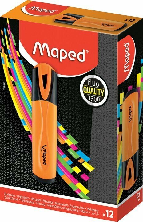 Маркер-выделитель Maped Fluo Peps Classic, оранжевый
