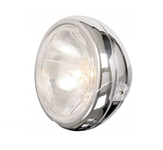 PW Фара 114 мм (4 1/2 ") хром с 2 лампами (222-090)