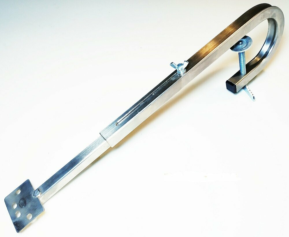 Крепление (держатель) Rodstars из нержавейки для датчика эхолота на транец надувной лодки ПВХ с жест