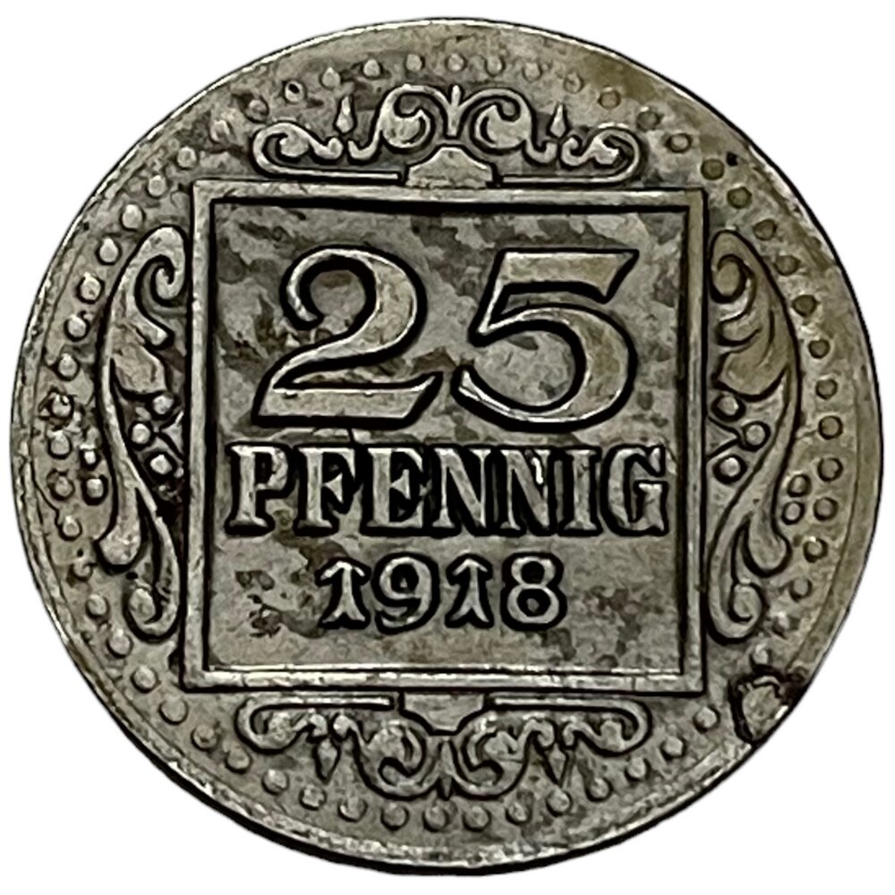 Германия, Германская империя, Мюнстер 25 пфеннигов 1918 г.
