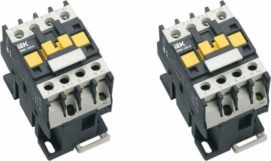 Контакторы IEK КМИ 10910, IP20, 9A, 230V/AC-3, комплект 2 шт