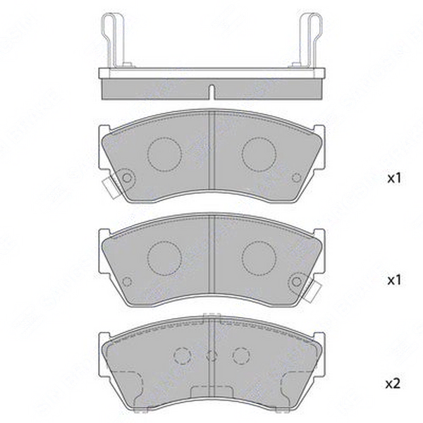 HI-Q SP2009 sp2009 колодки дисковые п.\ Honda (Хонда) Civic (Цивик) 1.5 83-87