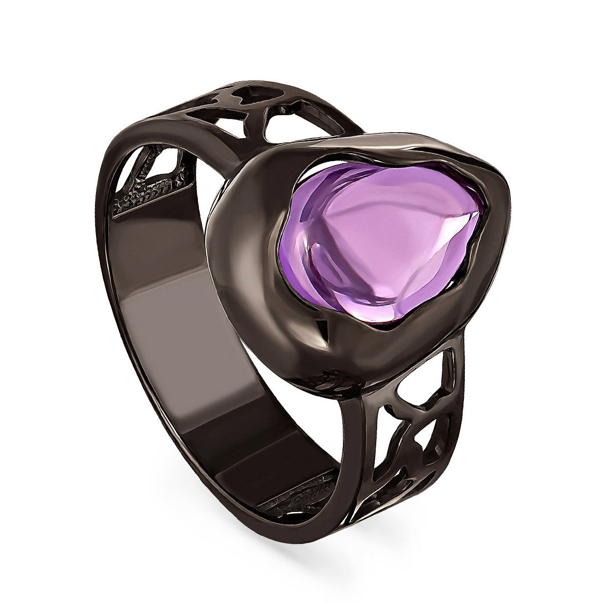 Кольцо, серебро, 925 проба, ситалл