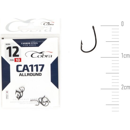 Крючки Cobra ALLROUND CA117 размер 012 10шт.