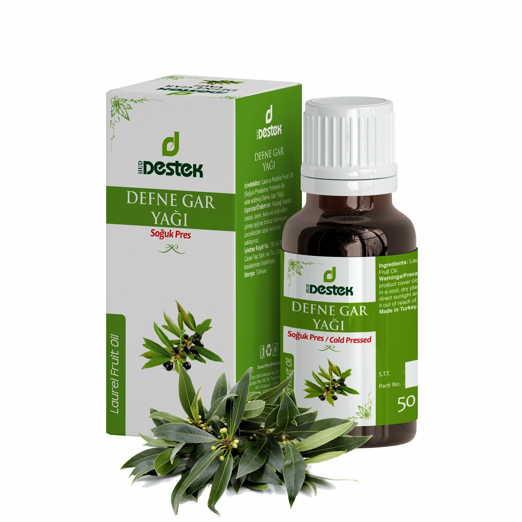 Destek, Лавровое масло, 50 мл. для лица, тела, волос