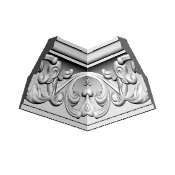 Угол внутренний к плинтусу Glanzepol GP-34 UV, 1шт