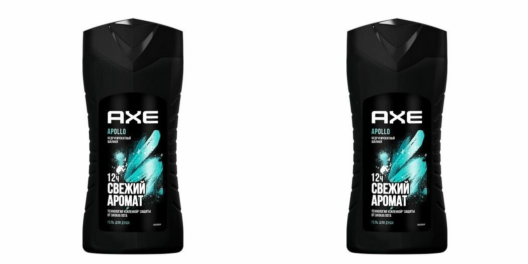 АКС Гель для душа Аполло Кедр и Мускатный орех, 250 мл, 2 шт