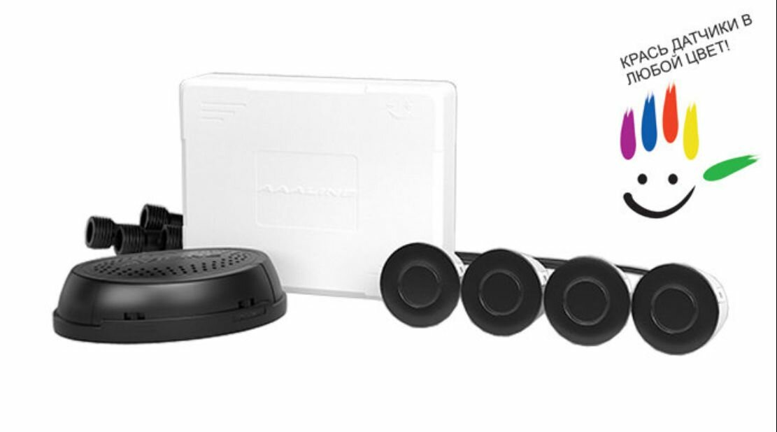 AAALINE RNG-14 TRUCK Black Парктроник с классическими датчиками (4шт), провод 7.6м