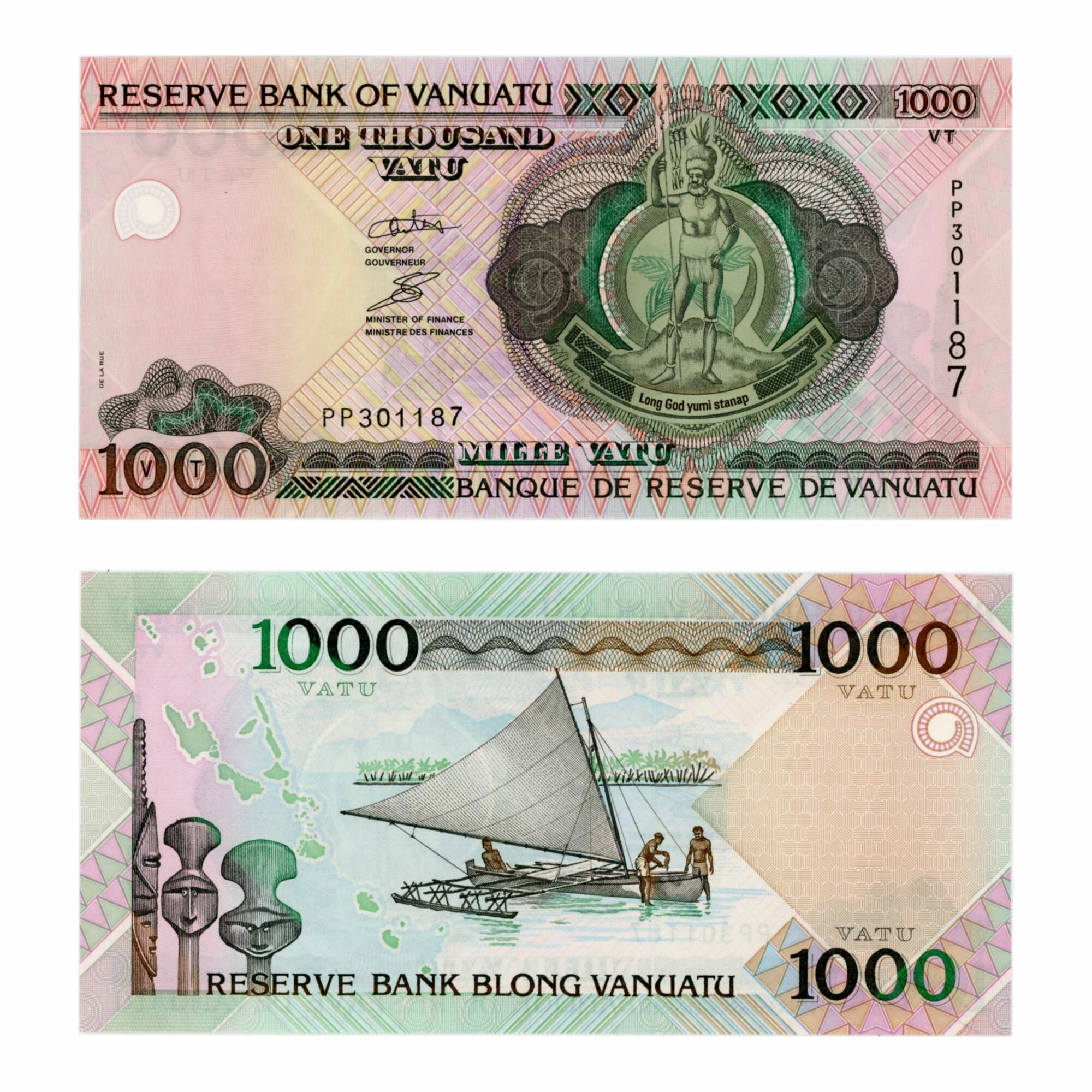 Банкнота Вануату 1000 вату 2002 год Uncirculated (UNC) Pick 10