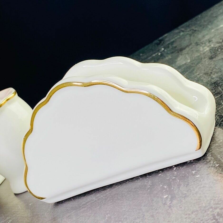 Салфетница Lenardi Magnolia Gold фарфор