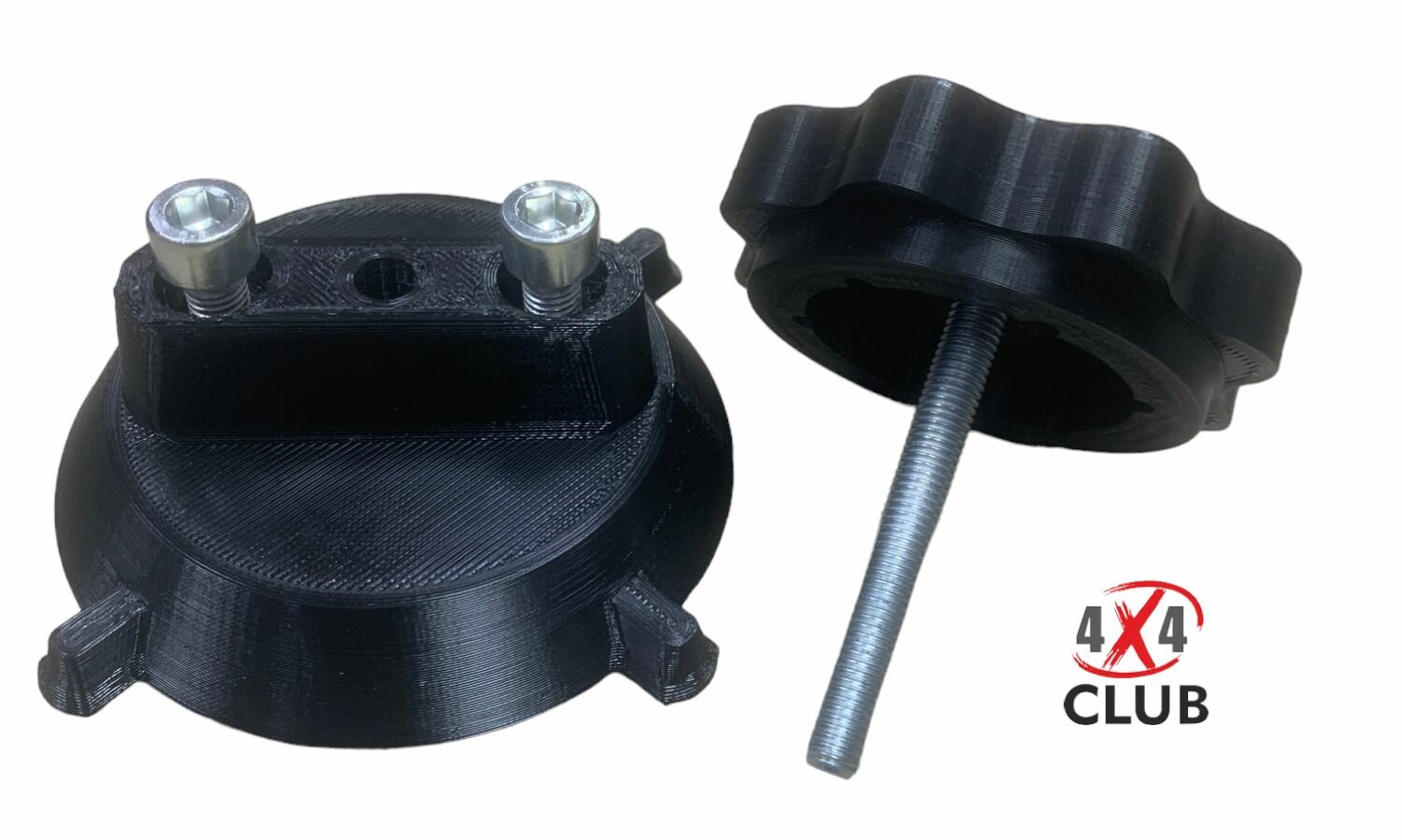 Крепление "4Х4 CLUB" основное для канистр Экстрим, Art Rider. Барашек с болтом. Материал пластик.