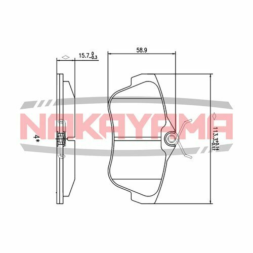 Колодки тормозные дисковые Nakayama HP8458NY