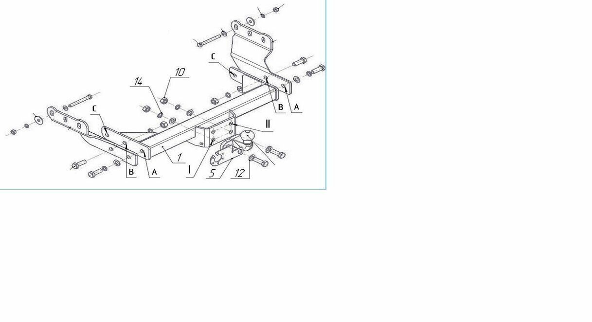 Фаркоп для Ford Transit 00- (без электрики) (паспорт и сертификат) AvtoS. FD26