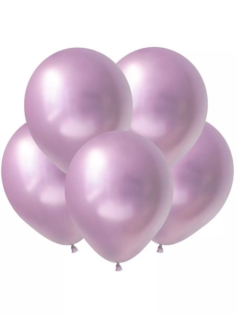 Сиреневый, Зеркальные шары / Mirror Lavender, латексный шар (10"/25 см ) 50 шт. / Веселый праздник