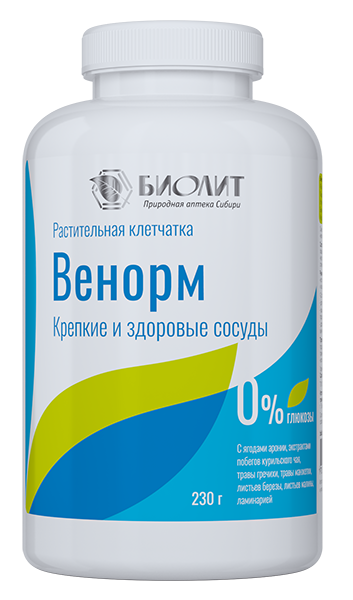 Венорм на растительной клетчатке 230 гр