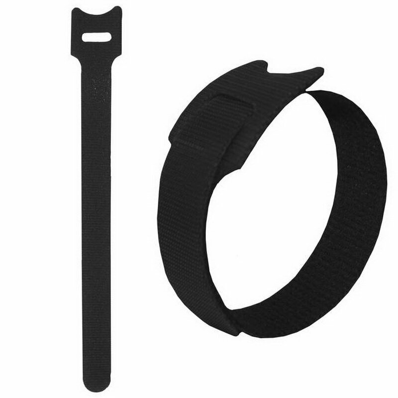 Хомут-липучка (стяжка) 210мм х 16мм, 10 шт / 1 цвет / черный