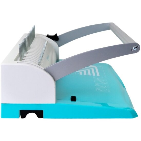 Переплетчик Гелеос БП-9+ бирюзово-белый на пластиковую пружину