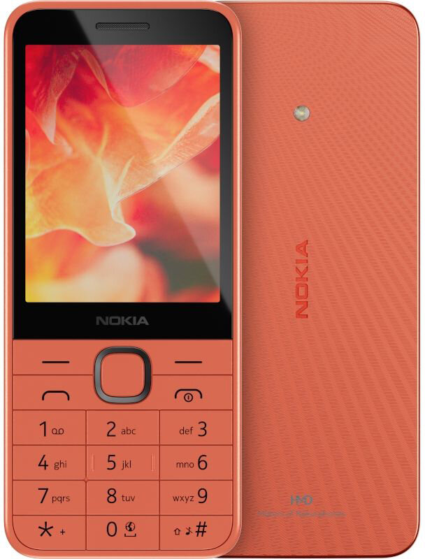Мобильный кнопочный телефон NOKIA 215 4G (2024), TA-1613, Dual SIM, персиковый