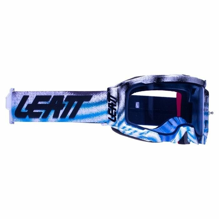 Мотоочки кроссовые LEATT Velocity 5.5 Zebra Blue/Blue 70%