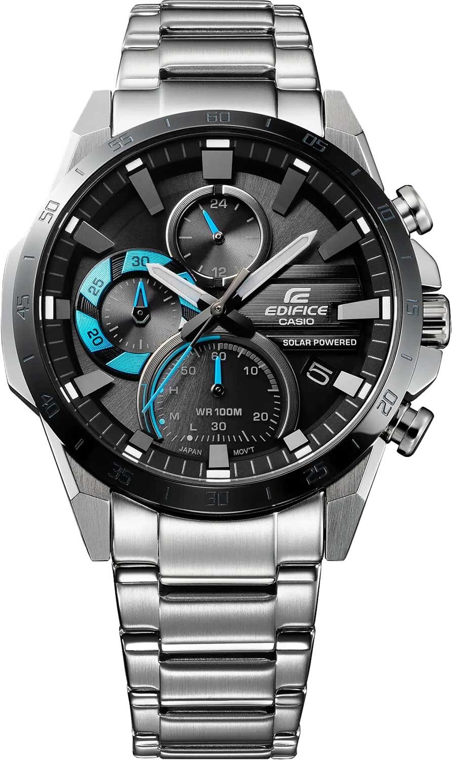 Наручные часы CASIO Edifice, серебряный/черный — фото 1