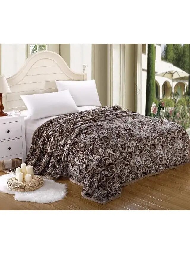 Плед 200х220 евро на кровать Lindo