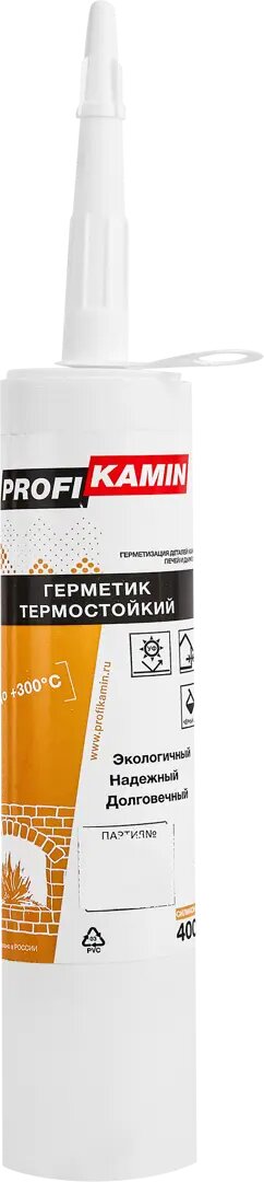 Герметик силиконовый Профикамин термостойкий черный 280 мл