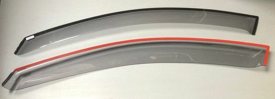 Ветровики передних окон, 2шт, для авто Ford Focus седан, хэтчбек 5дв, универсал 1999-2004