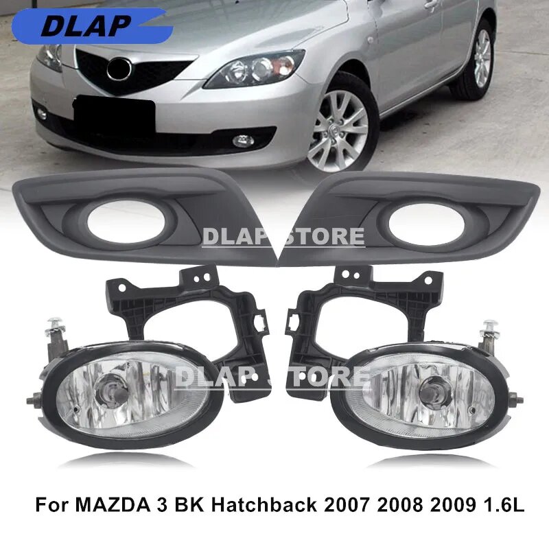 6 шт, передние противотуманные фары для MAZDA 3 BK 2007 2008 2009