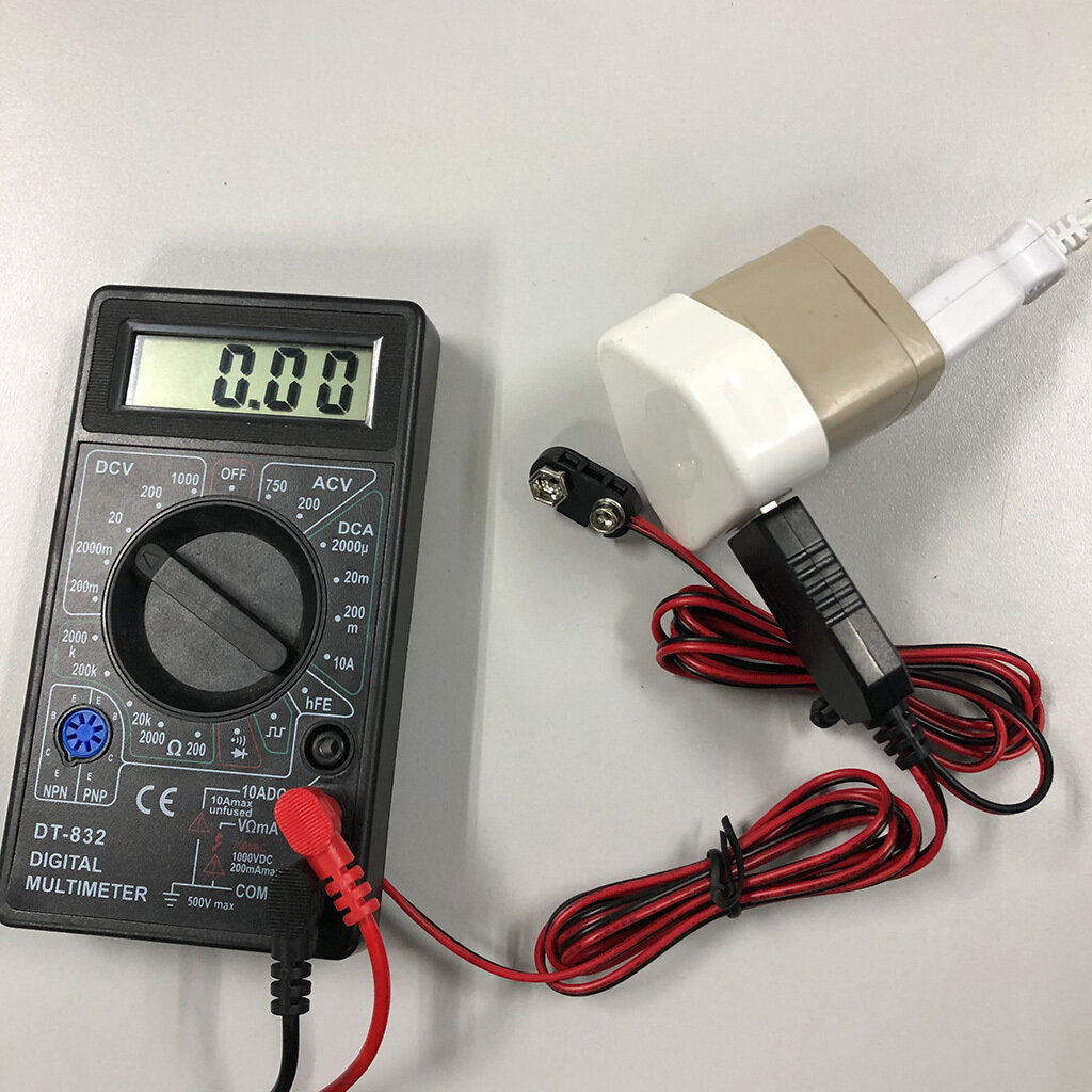 Универсальный USB-накопитель 2в1 Type C Преобразуется в двойной 6F22 9-вольтовый аккумулятор, который может заменить кабель питания от 2шт 9-вольтовой батареи